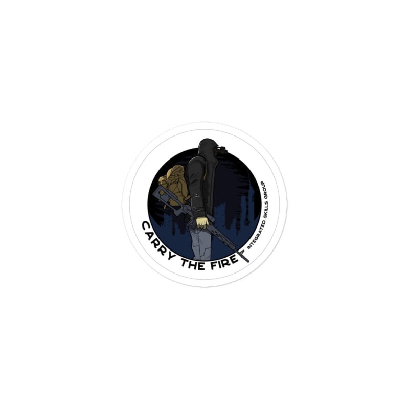 “Carry the Fire” Sticker BLUE - Integrated Skills Group